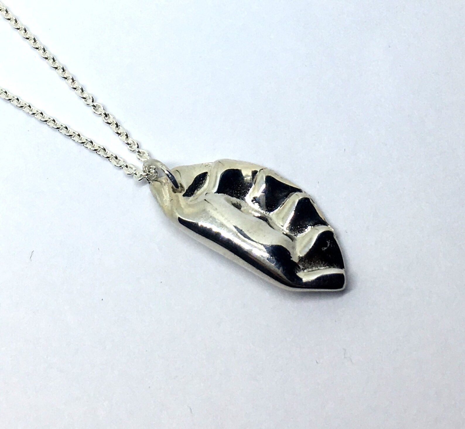 Sterling Dumpling Necklace - Dim Sum Chinese Food Jewelry - Potsticker ...