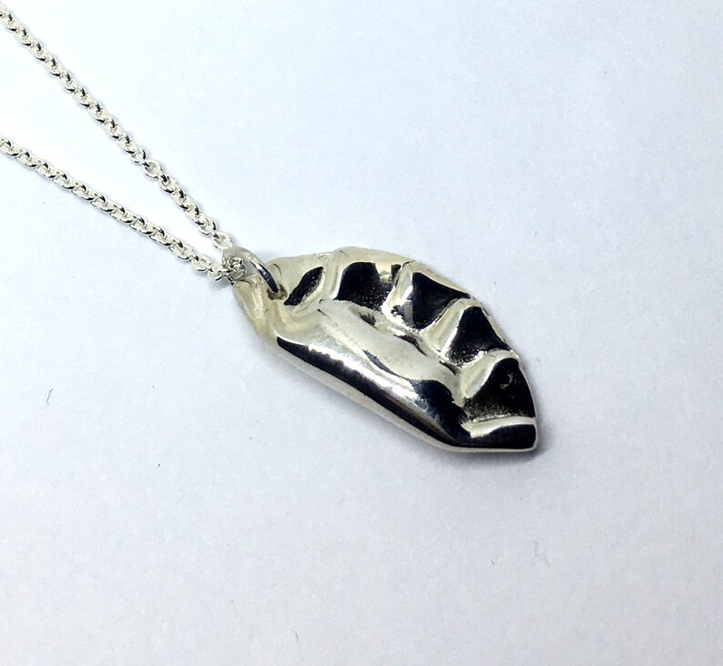 Sterling Dumpling Necklace - Dim Sum Chinese Food Jewelry - Potsticker ...
