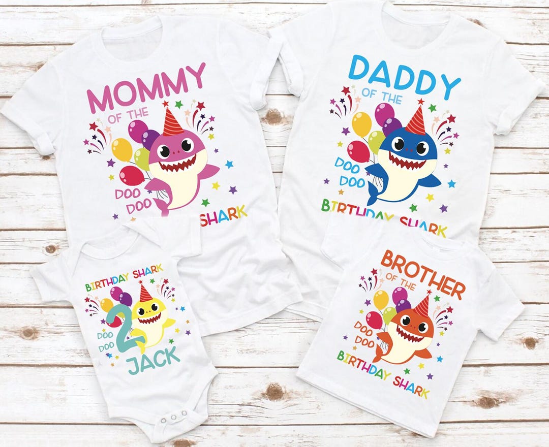Baby Shark Custom Shirt, Custom Baby Shark, Baby Shark Birthday Shirt ...