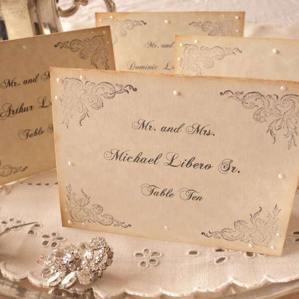 Vintage Place Cards - Etsy
