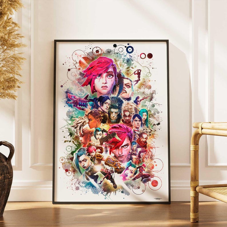 Arcane Poster – Heroic League of Legends Portraits – Pop Art ...