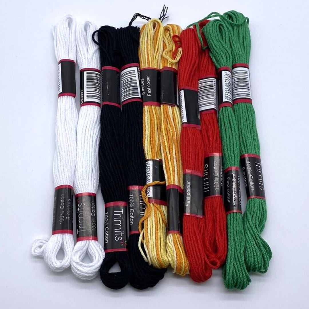 Christmas Embroidery Thread Pack - Etsy