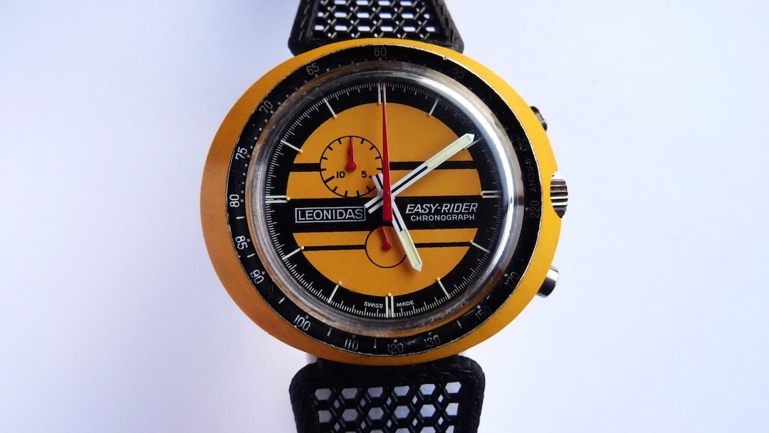 LEONIDAS Easy-rider Chronograph 423.809 J HEUER Vintage Jacky Ickx ...