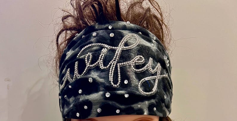 Wifey Bandanna Sparkling Bursts Bling Headscarf, Women's Bandana ...