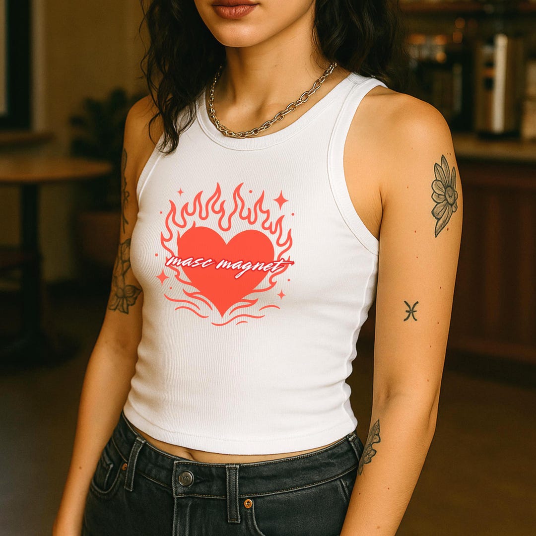 Lesbian Masc Magnet Tank Top, LGBT Pride Shirt, Queer Clothing, LGBTQ+ ...