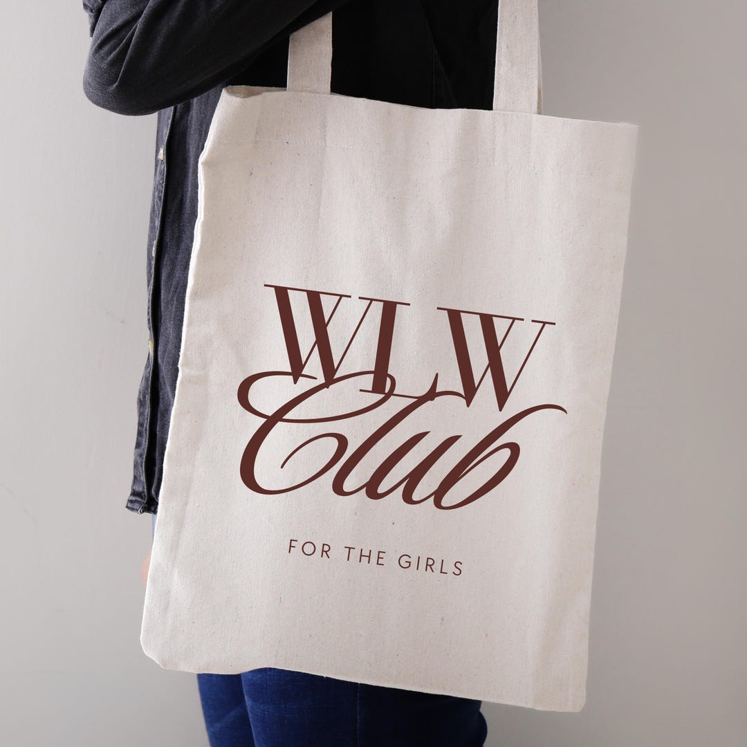 WLW Club Cotton Canvas Tote Bag, Lesbian Pride Gift - Etsy