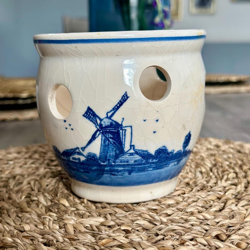 Delft Blue Planter - Etsy
