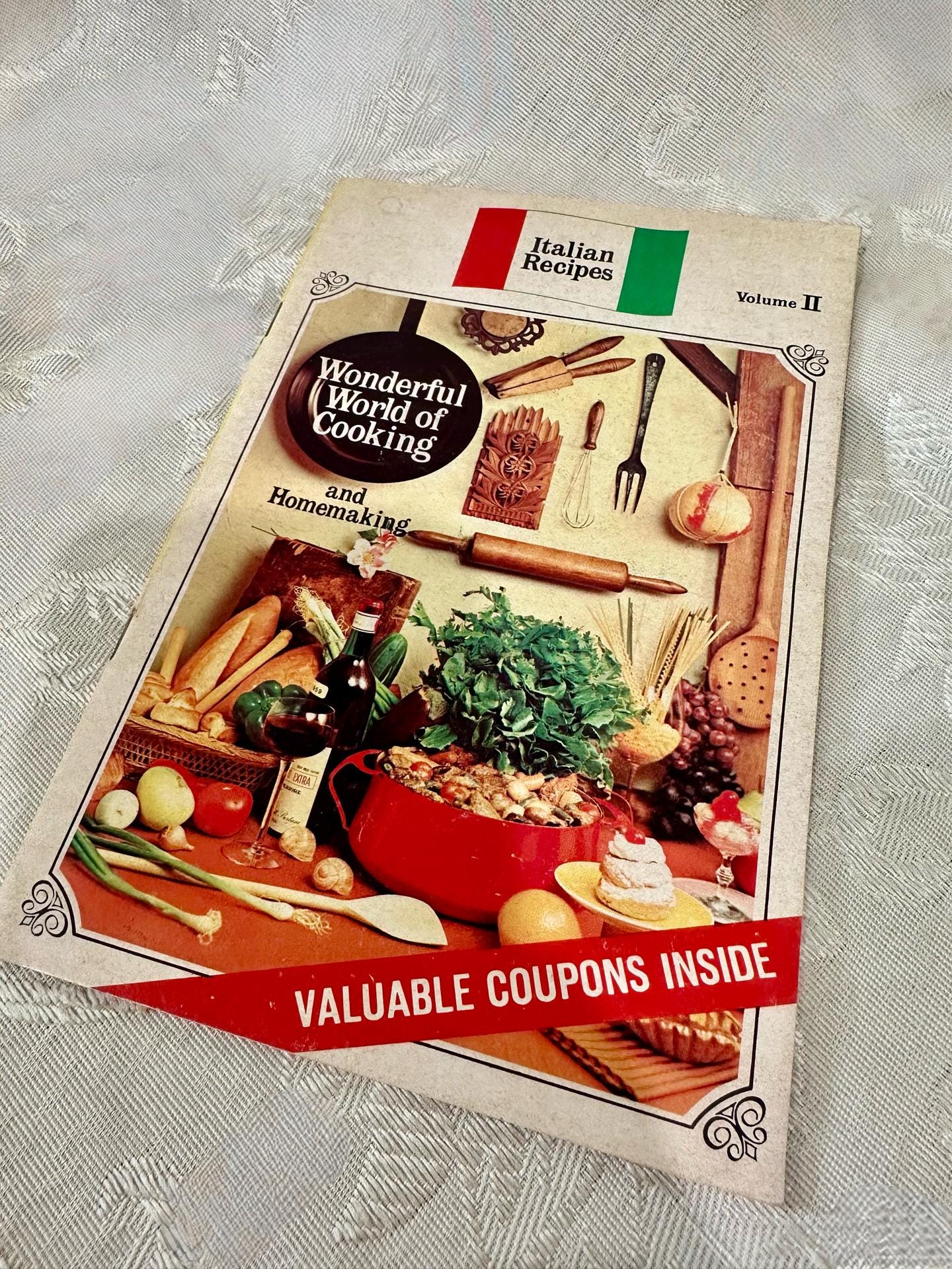Italian Recipes Wonderful World of Cooking and Homemaking Vintage ...