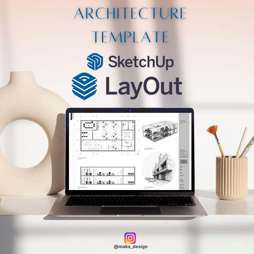 Sketchup Layout Template Title Block Auto Text Ready to Use - Etsy