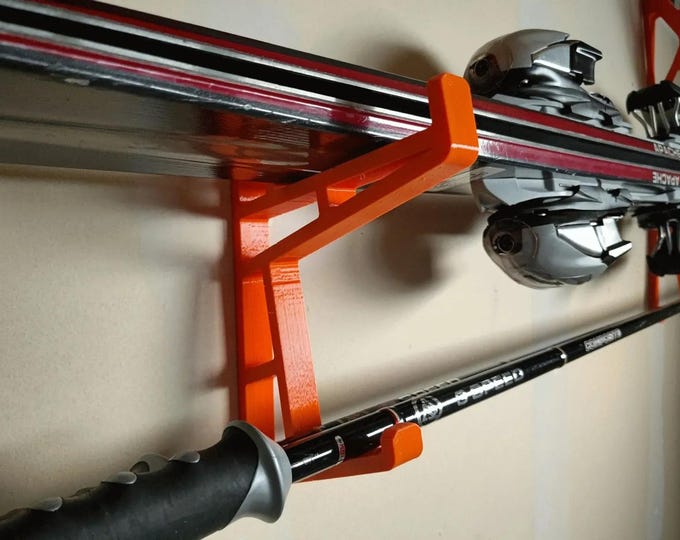 Ski Rack Wall Mount for Garage / Basement Storage Ski Holder Gift for ...