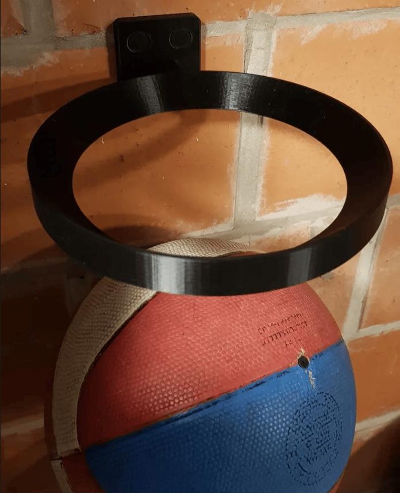 Football Wall Mount Display Rack – Ball Holder for Soccer, Basketball ...