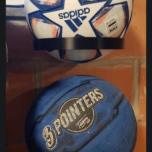 Football Wall Mount Display Rack – Ball Holder for Soccer, Basketball ...
