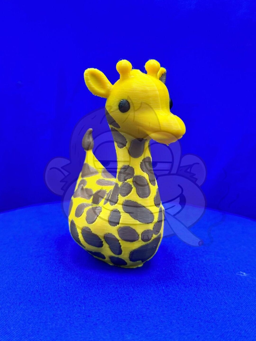 Giraffe Duck: 3D Printed Yellow & Brown Duck - Etsy