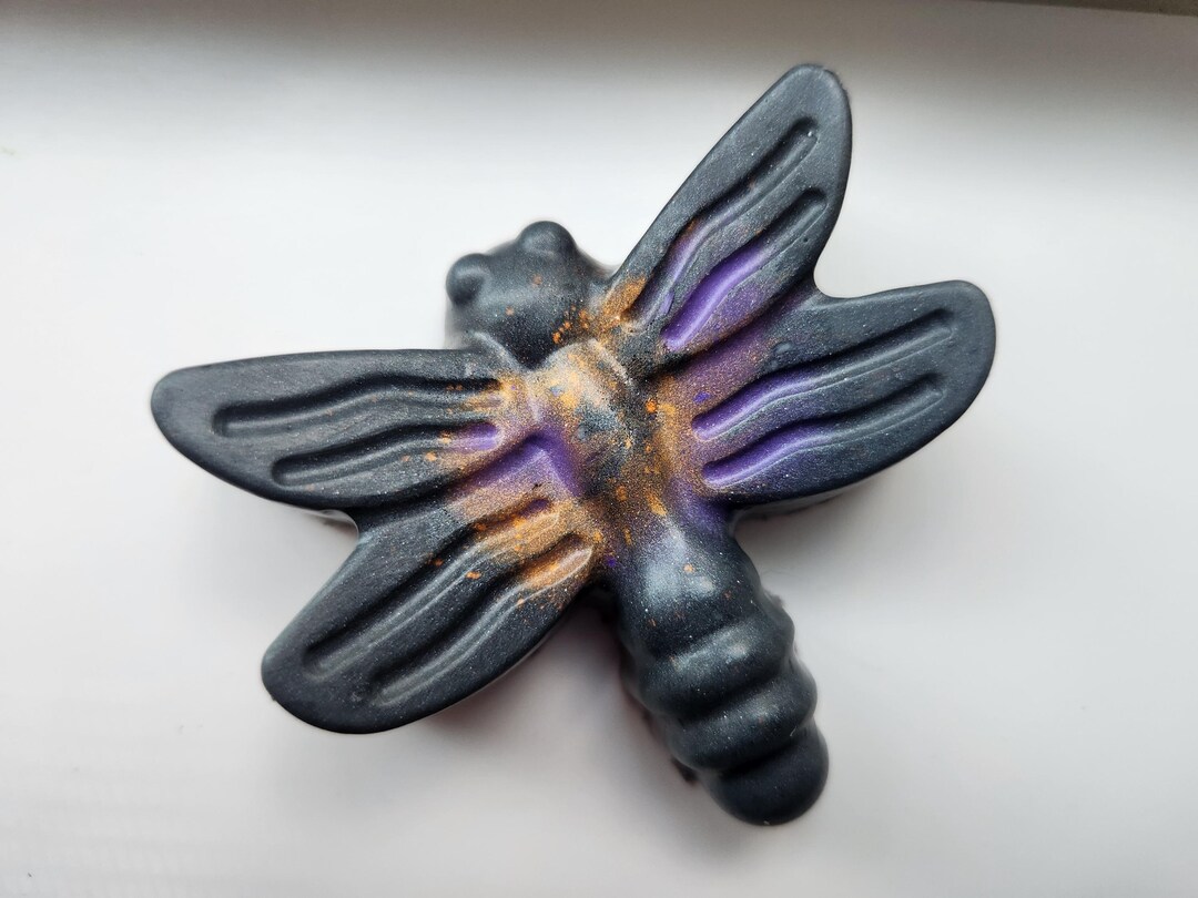 Gothic Insect Goat Milk Soaps: Shimmering Butterfly, Bee, Dragonfly - Etsy