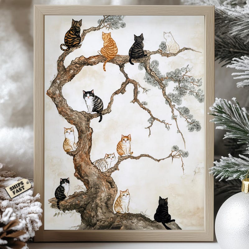 Cat Tall Skinny Wall Art - Etsy