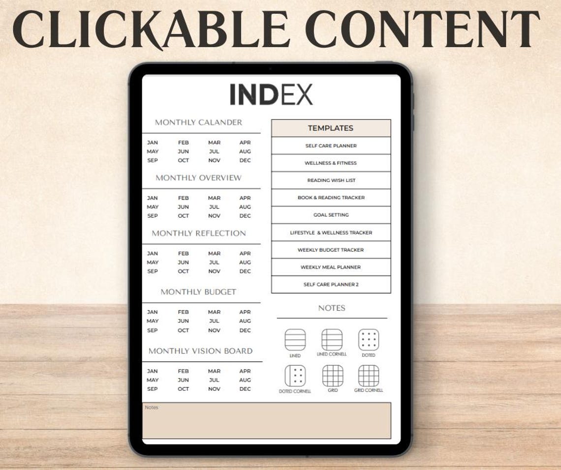 2025 Digital Planner for Goodnotes-dated Hyperlinked With Daily, Weekly ...