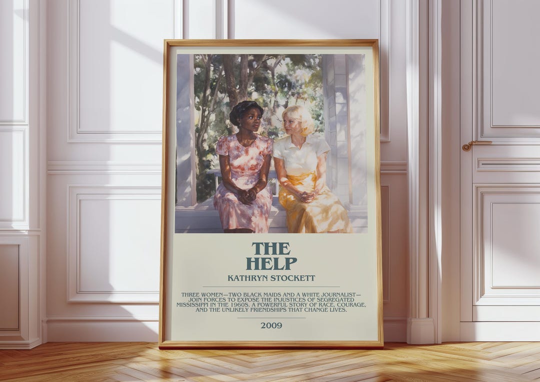 The Help by Kathryn Stockett | Book Poster | Literary Art Gift for Book ...