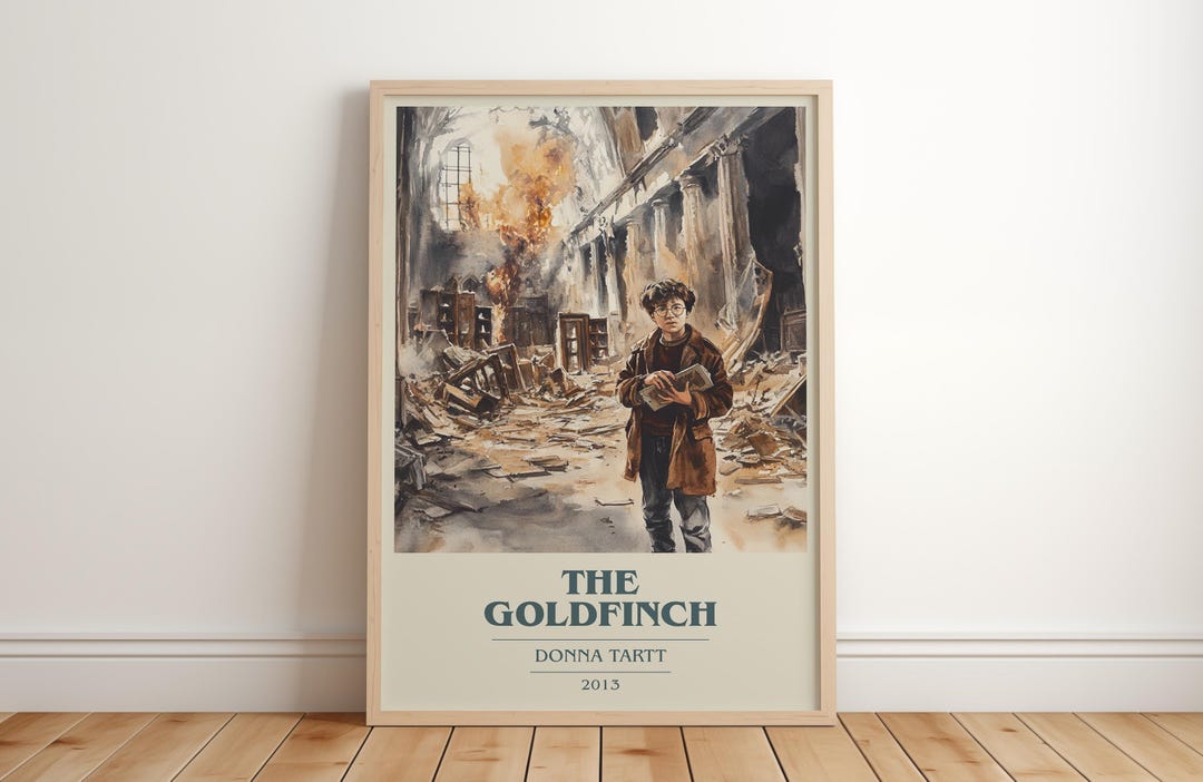 The Goldfinch by Donna Tartt | Book Poster | Literary Art Gift for Book ...