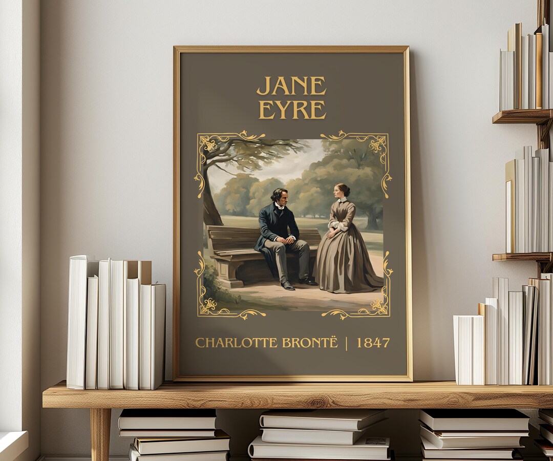 Jane Eyre by Charlotte Bronte | Book Poster | Literary Art Gift for ...