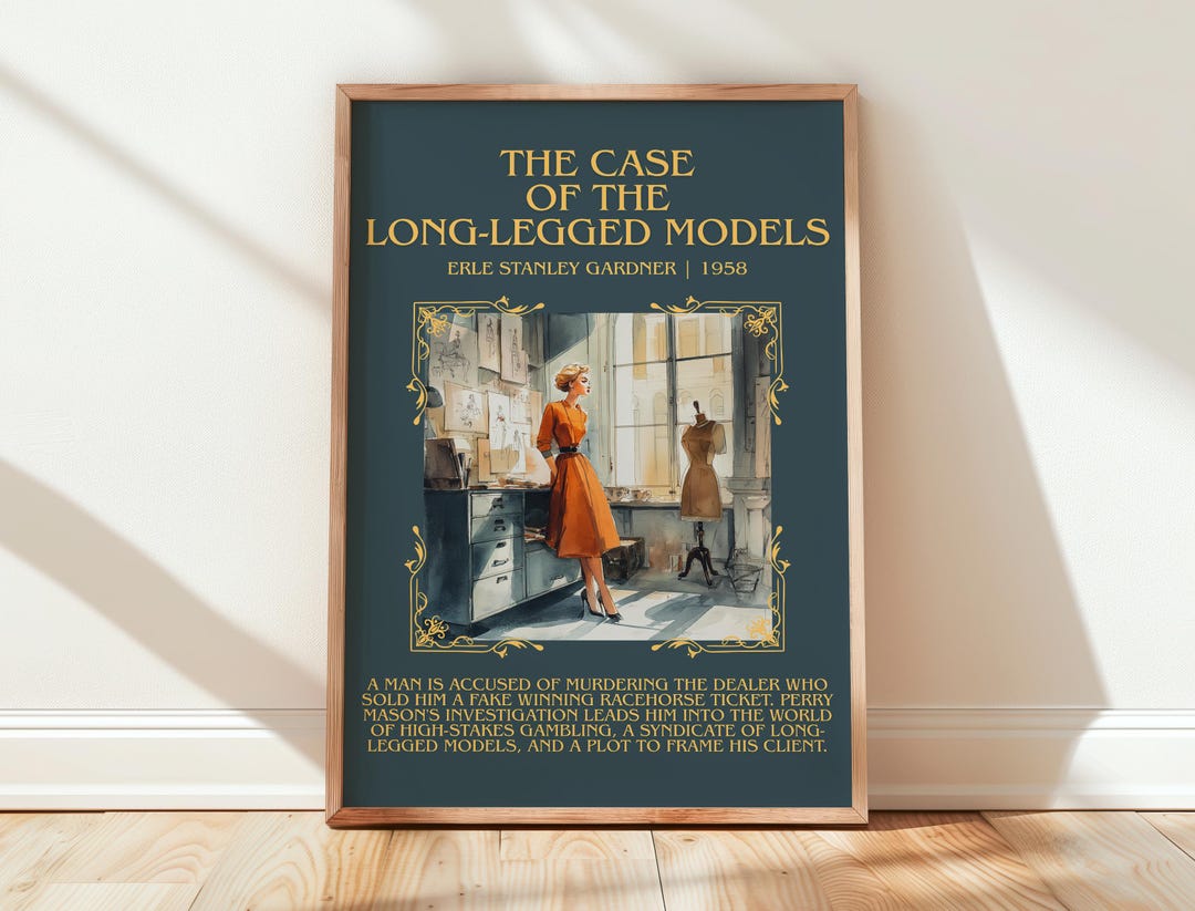 The Case of the Long-legged Models by Erle Stanley Gardner Book Poster ...