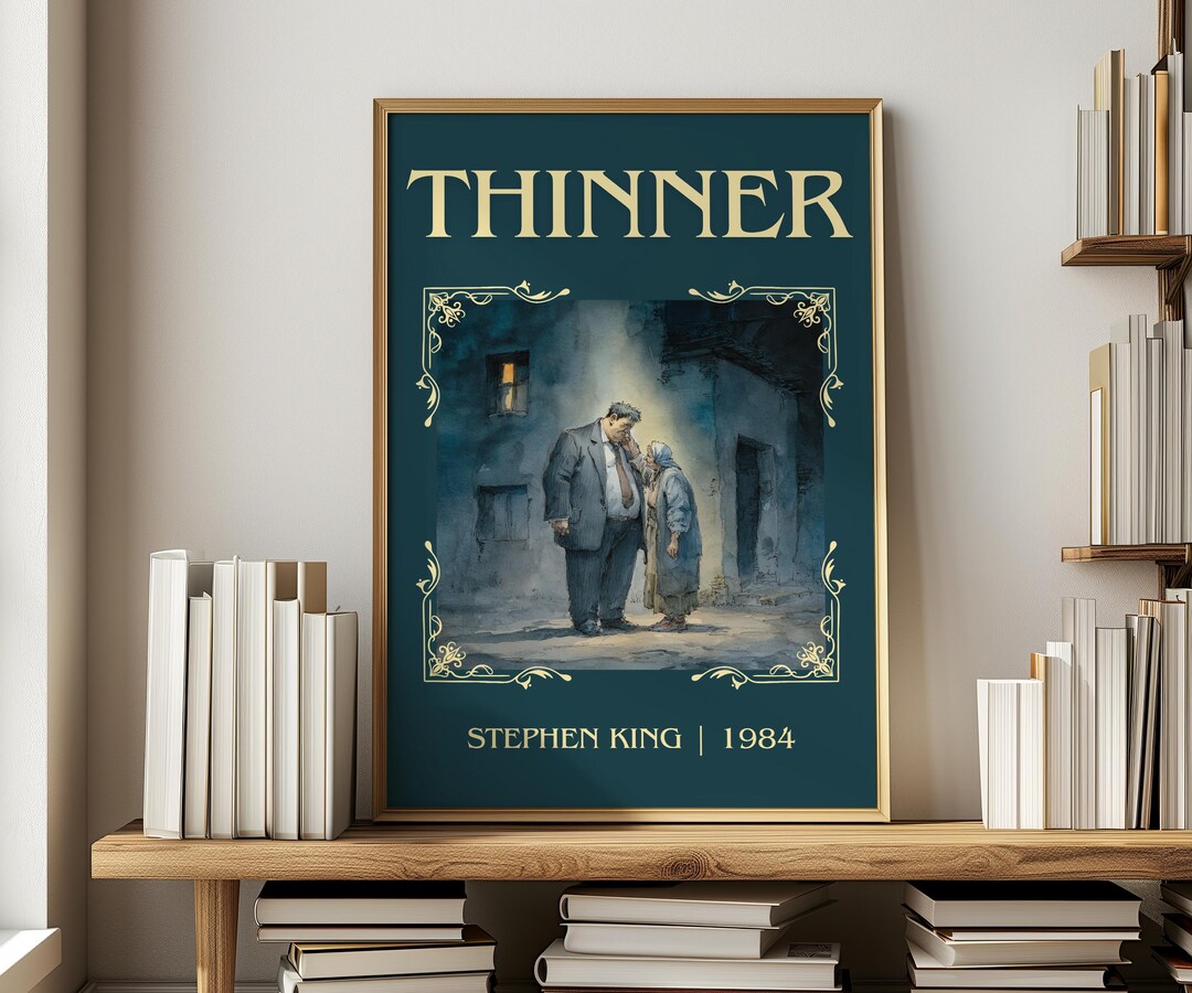 Thinner by Stephen King | Book Poster | Literary Art Gift for Book ...