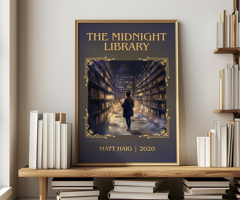 The Midnight by Matt Haig | Book Poster | Literary Art Gift for Book ...
