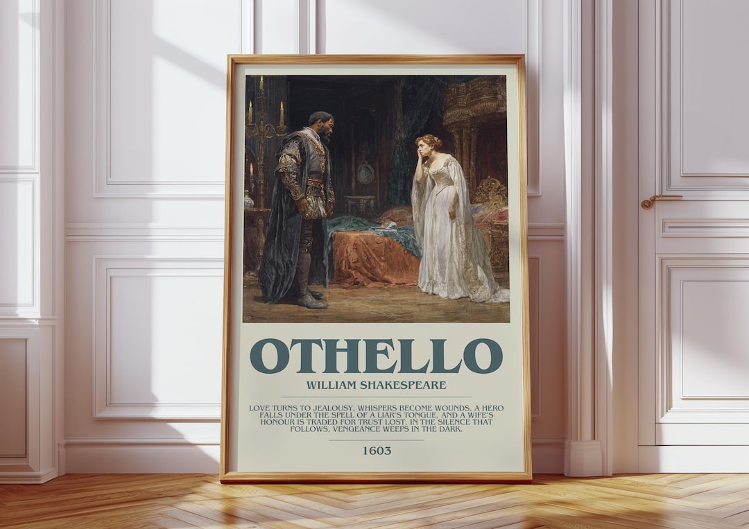 Othello by William Shakespeare Descriptive Poster Print. Free Delivery ...