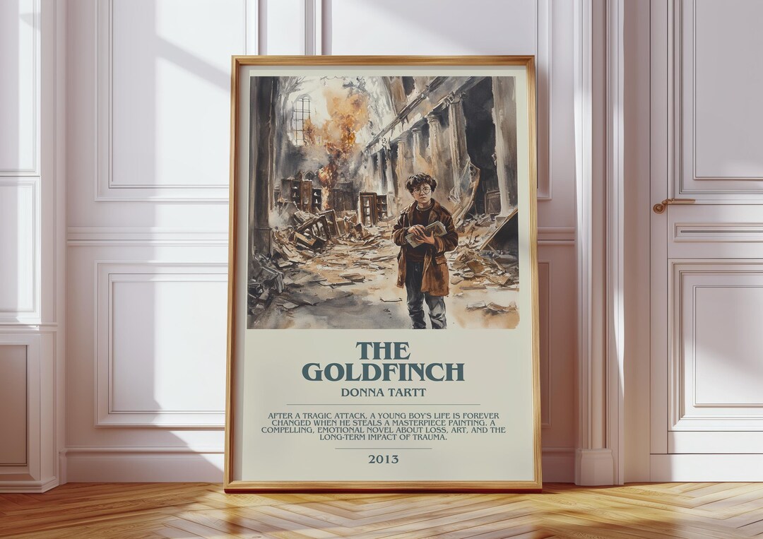 The Goldfinch by Donna Tartt| Book Poster | Literary Art Gift for Book ...
