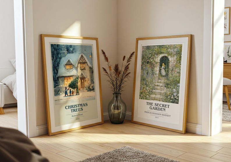 Christmas Trees by Robert Frost | Book Poster | Literary Art Gift for ...