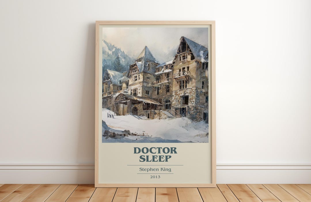 Doctor Sleep by Stephen King | Book Poster | Literary Art Gift for Book ...