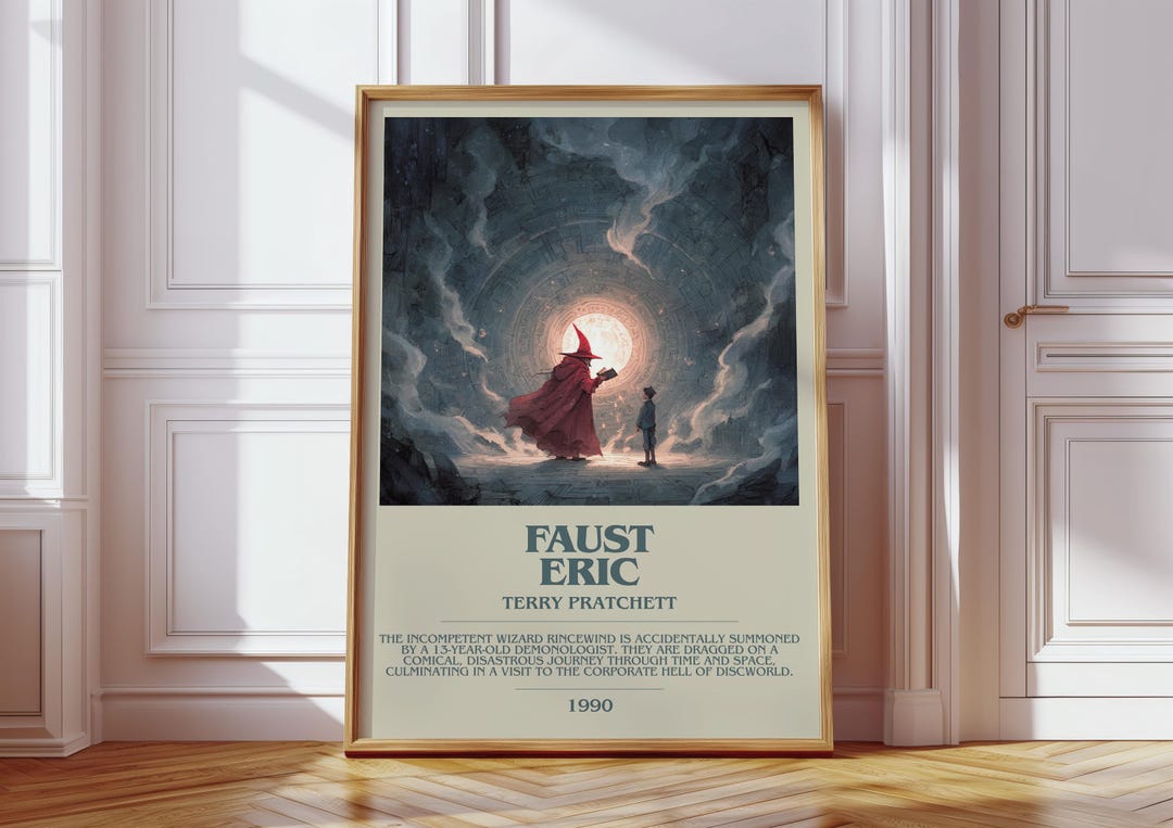 Faust Eric by Terry Pratchett | Book Poster | Literary Art Gift for ...
