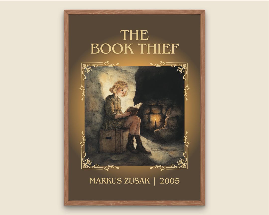The Book Thief by Markus Zusak High Quality Poster Print. Free Delivery ...