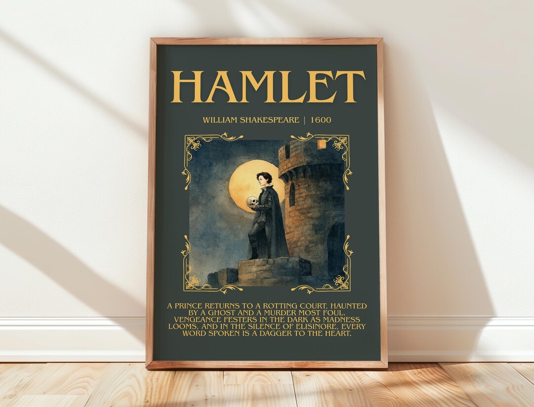 Hamlet by William Shakespeare Descriptive, High Quality Poster Print ...
