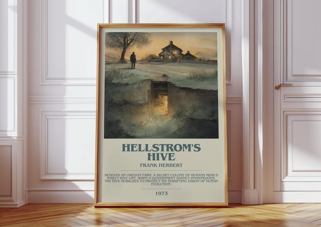Hellstrom's Hive by Frank Herbert | Book Poster | Literary Art Gift for ...