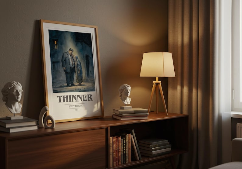 Thinner by Stephen King | Book Poster | Literary Art Gift for Book ...