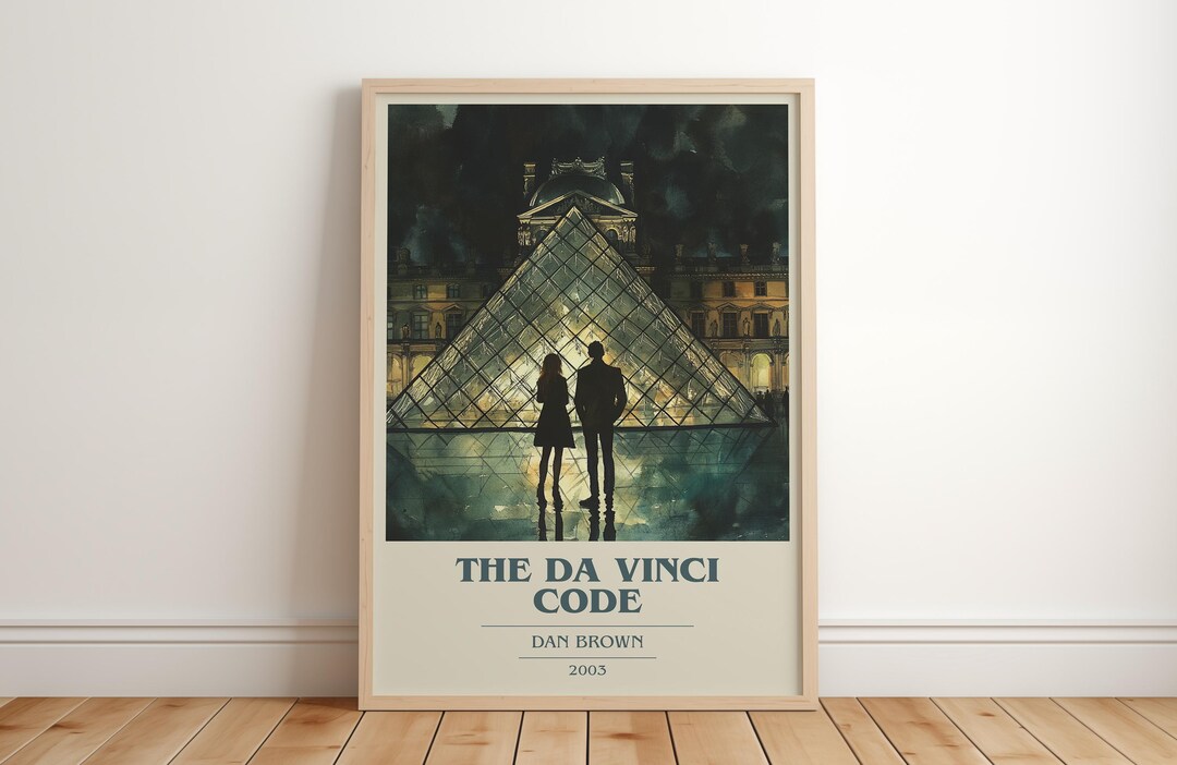 The Da Vinci Code by Dan Brown Descriptive Poster Print. Free Delivery ...