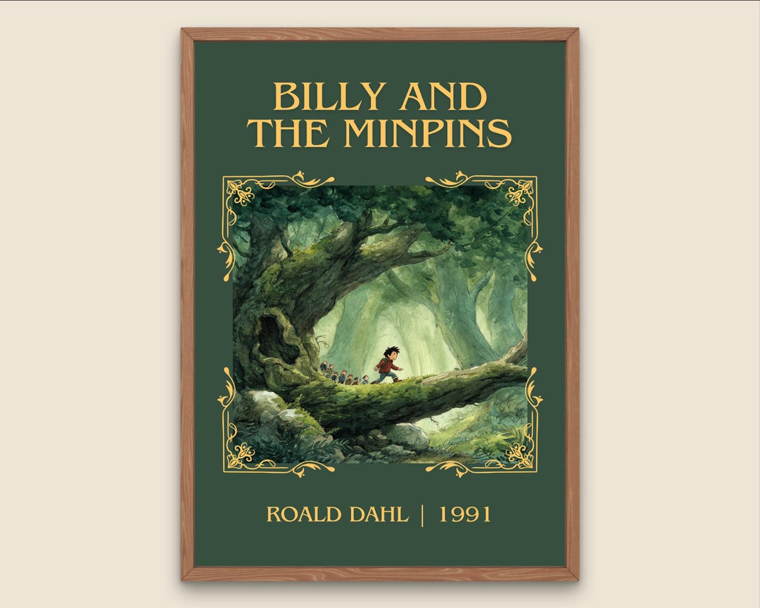 Billy and the Minpins by Roald Dahl High Quality Poster Print. Free ...