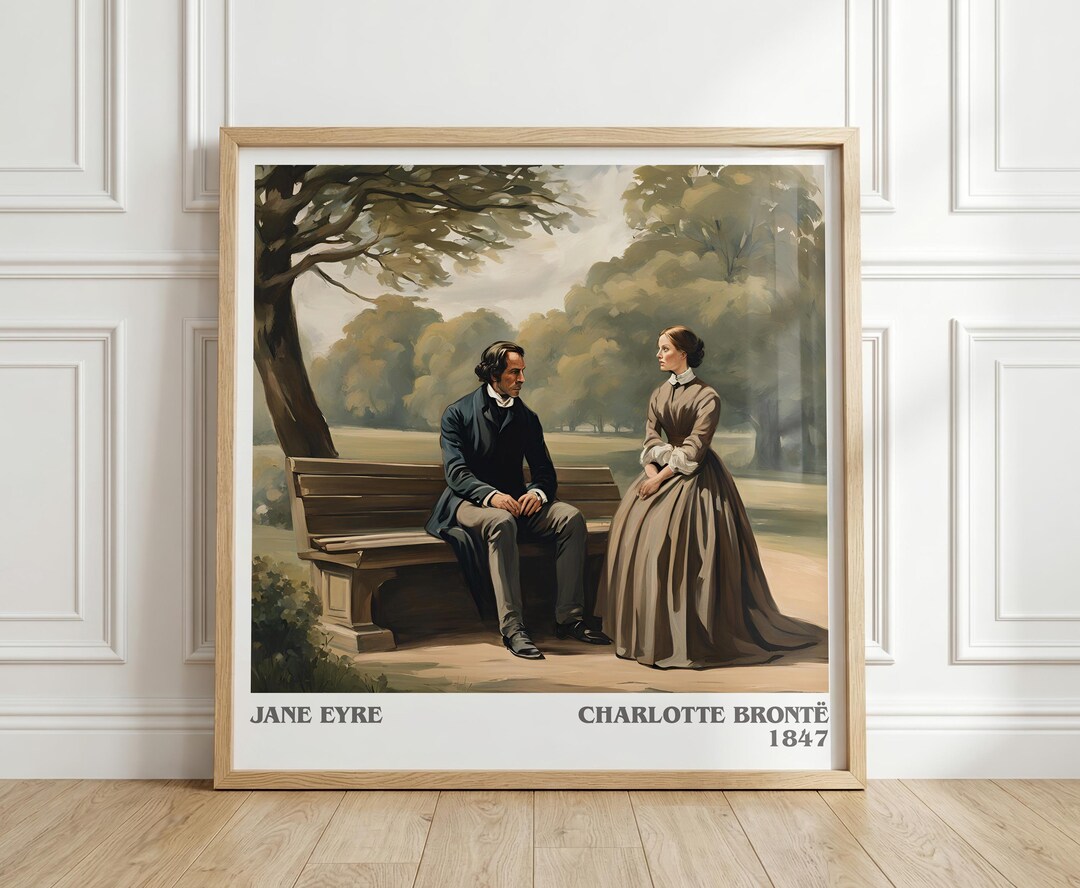 Jane Eyre by Charlotte Brontë | Book Poster | Literary Art Gift for ...