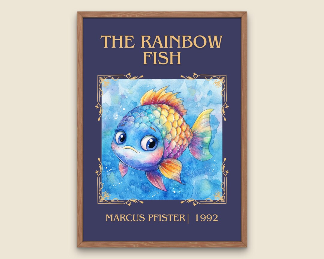 The Rainbow Fish by Marcus Pfister High Quality Poster Print. Free ...