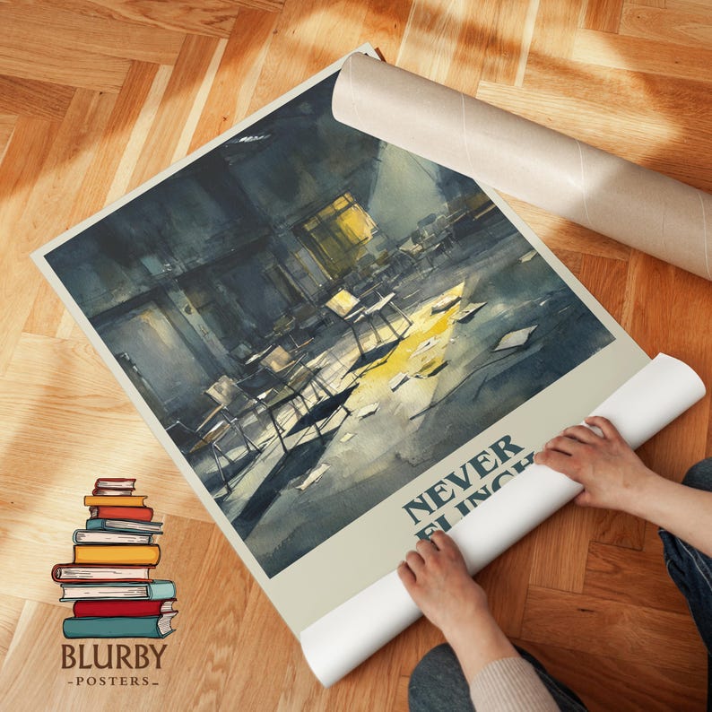 Never Flinch by Stephen King | Book Poster | Literary Art Gift for Book Lover | Novel Inspired ...
