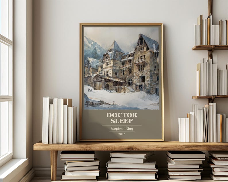 Doctor Sleep by Stephen King | Book Poster | Literary Art Gift for Book ...