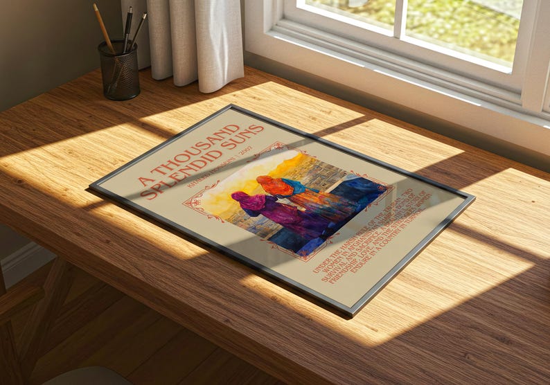A Thousand Splendid Suns by Khaled Hosseini Book Poster, Literary ...
