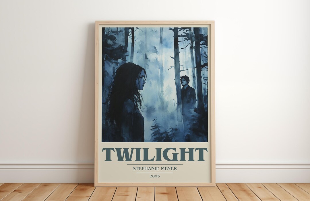 Twilight by Stephanie Meyer | Book Poster | Literary Art Gift for Book ...