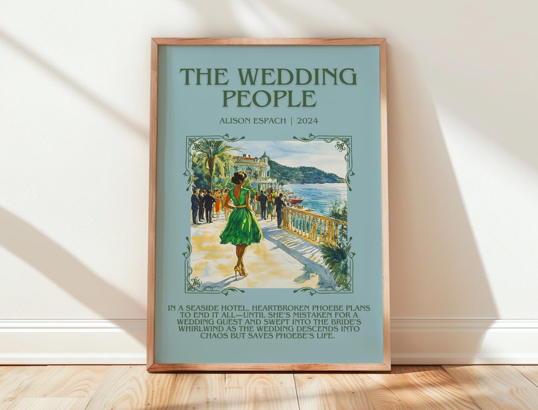 The Wedding People by Alison Espach Book Poster, Contemporary Fiction ...