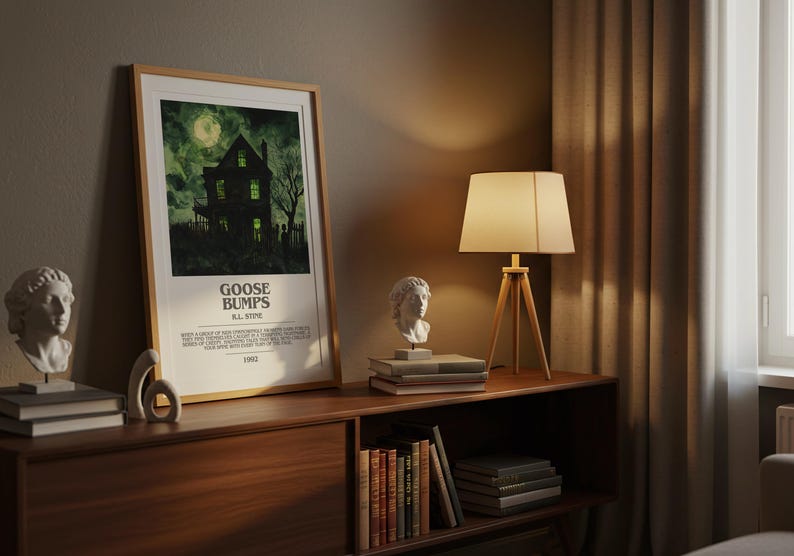 Goosebumps by R.L. Stine| Book Poster | Literary Art Gift for Book ...