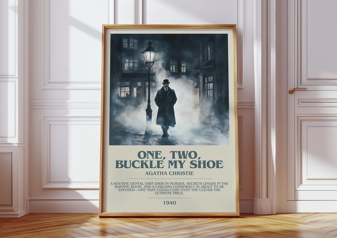 One, Two, Buckle My Shoe by Agatha Christie| Book Poster | Literary Art ...