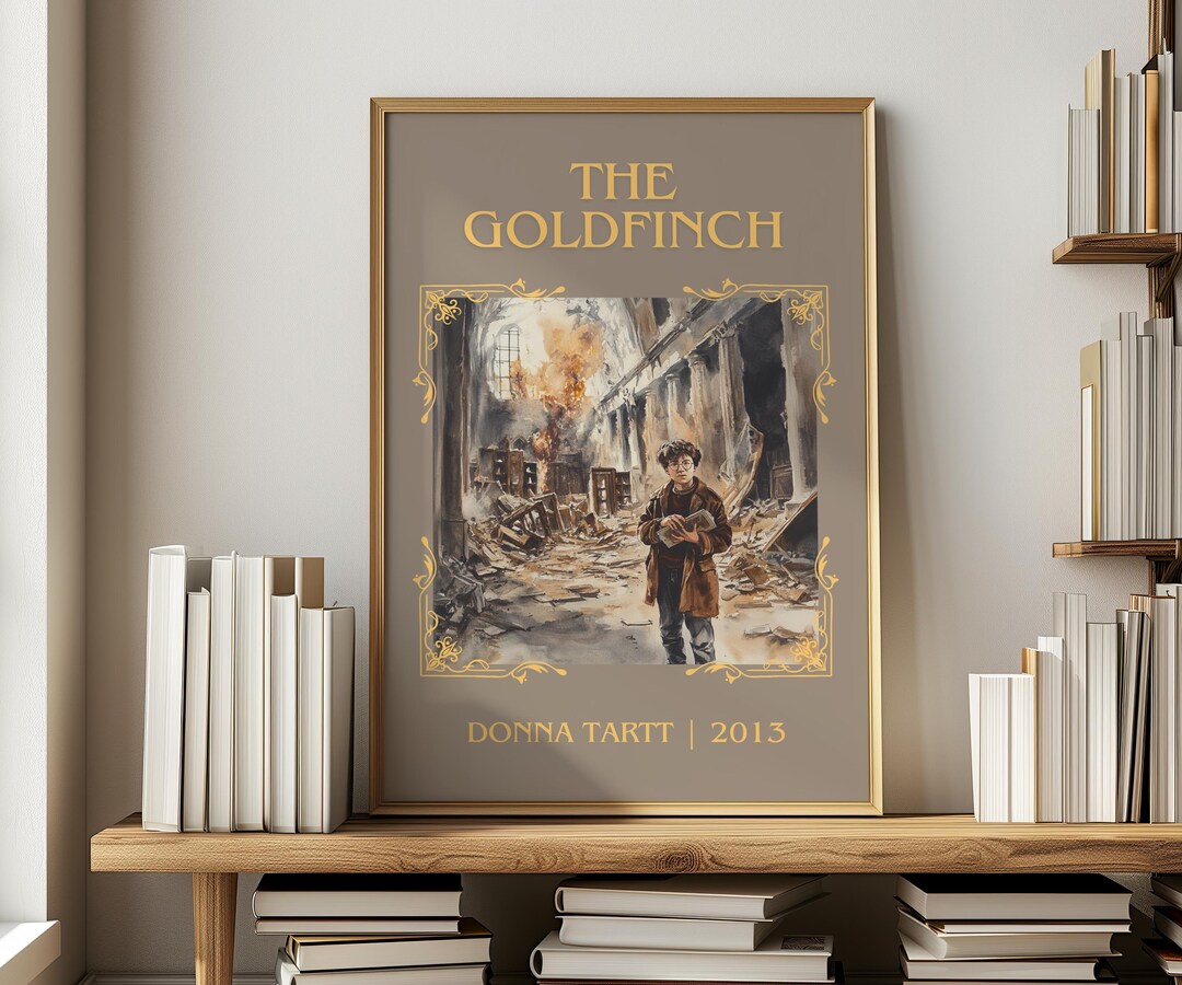 The Goldfinch by Donna Tartt | Book Poster | Literary Art Gift for Book ...