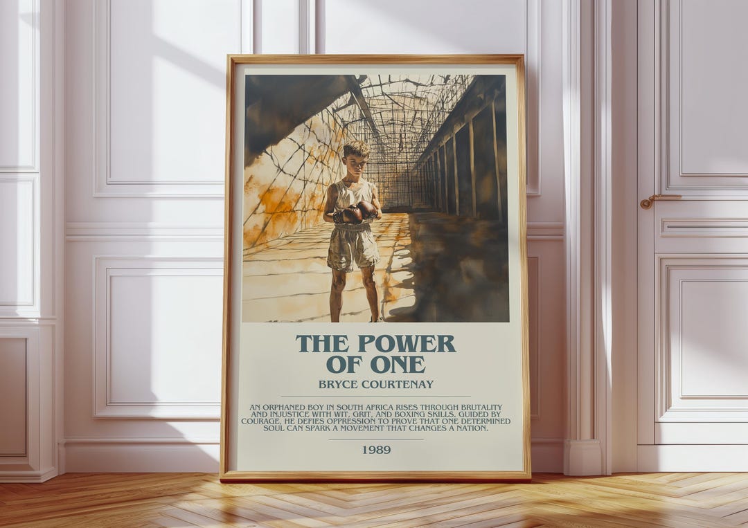 The Power of One by Bryce Courtenay Descriptive Poster Print. Free ...