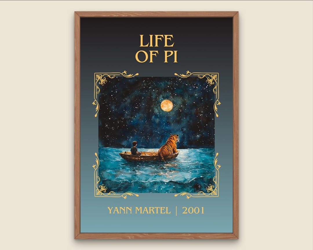 Life of Pi by Yann Martel High Quality Poster Print. Fast Delivery Wall ...