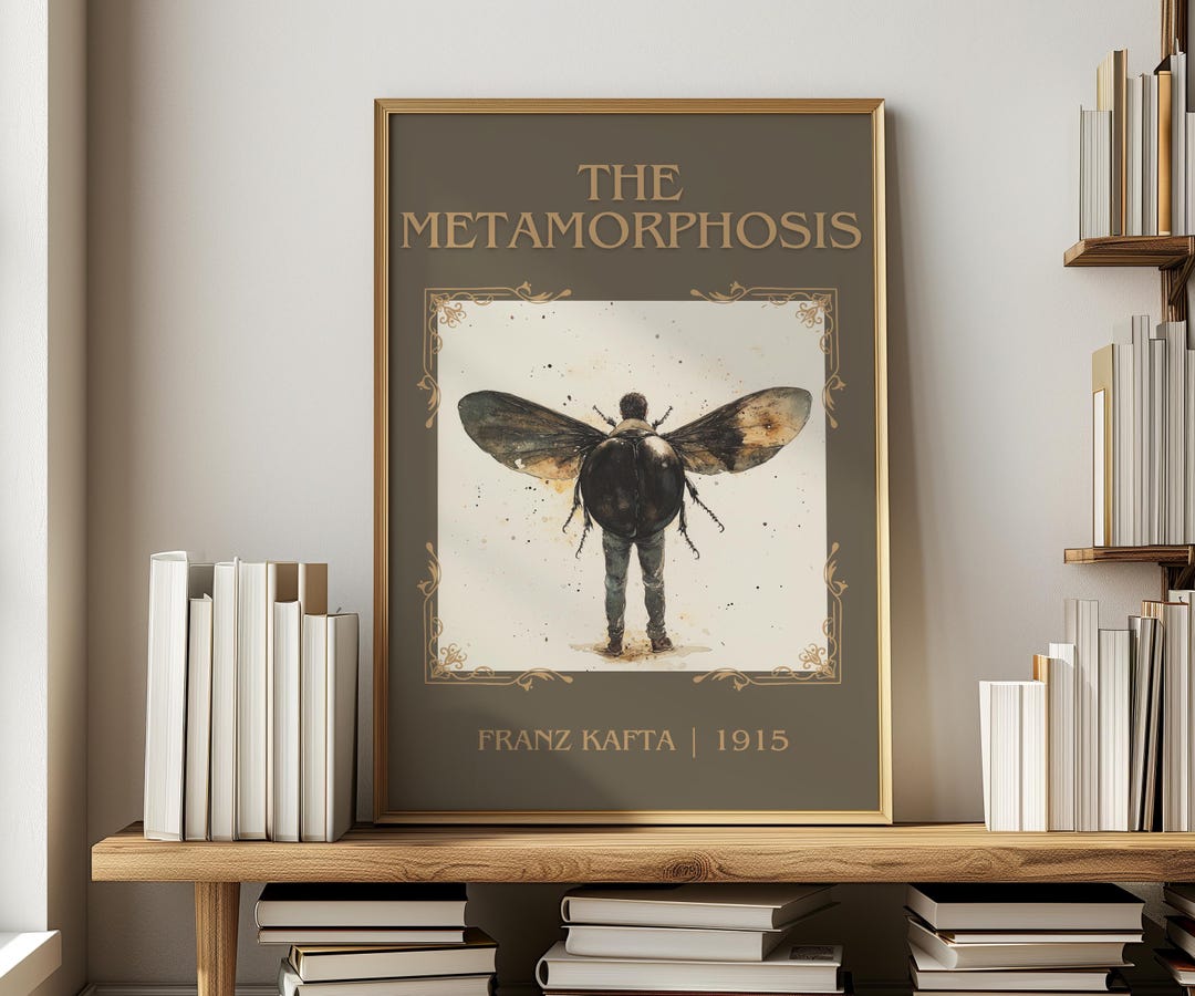 The Metamorphosis by Franz Kafta | Book Poster | Literary Art Gift for ...